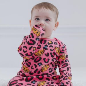 Disney Lion King Simba Newborn Baby Girls 2 Pack Sleeper Gown Pink 0-6 Months