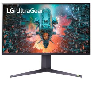 LG UltraGear UHD 32-Inch Gaming Monitor 32GQ950-B, Nano IPS 1ms (GtG) with ATW, VESA DisplayHDR 1000, NVIDIA G-SYNC, and AMD FreeSync, 144Hz, Black