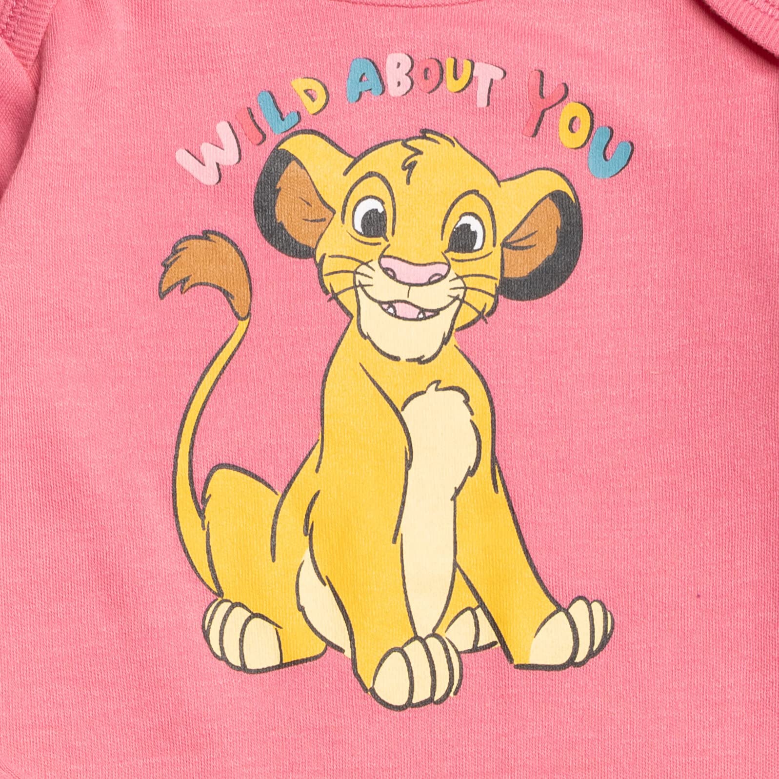 Disney Lion King Simba Newborn Baby Girls 2 Pack Sleeper Gown Pink 0-6 Months