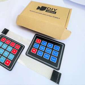 DIYables 3x4 4x4 Membrane Matrix Keypad for Arduino, ESP32, ESP8266, for Raspberry Pi