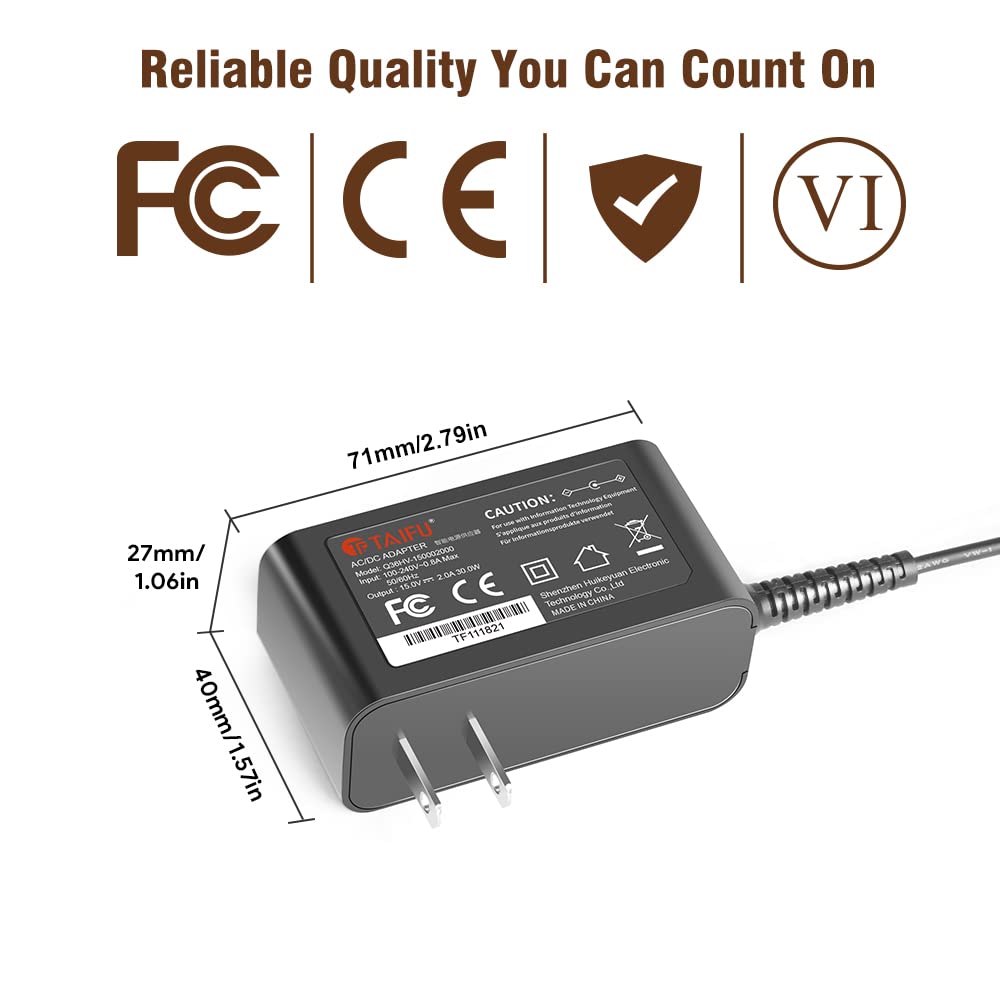 TAIFU 15V Massage Gun Charger Replacement for Theragun Mini G4, Theragun Prime, Mini-PKG-US Mini-PKG-AU Massage Gun HXD302 1501500CN/ZZ HXD302-1501500US/ZZ HXD302 Model BR-GUN-002 Power Supply Cord