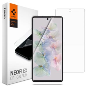 spigen neoflex screen protector designed for pixel 7 pro [case friendly] - 2 pack