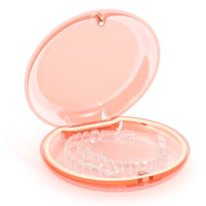 orthodontic retainer case - retainer box retainer container denture box orthodontic denture storage boxes (apricot)