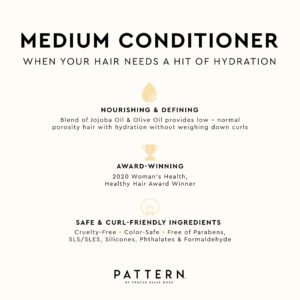 PATTERN Beauty by Tracee Ellis Ross Medium Conditioner - Hydration & Slip for Curly Hair 3a-4a, 29 fl oz