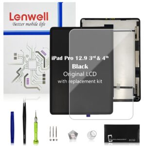 ipad pro 12.9 3rd and 4th gen true original oem display digitizer lcd screen replacement touch assembly a1876 a1895 a2014 a2069 a2229 a2232 premium repair kit