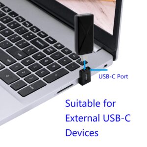 CERRXIAN Right & Left & Up & Down Angle USB A 3.0 Male to USB Type C 3.1 Female Connector