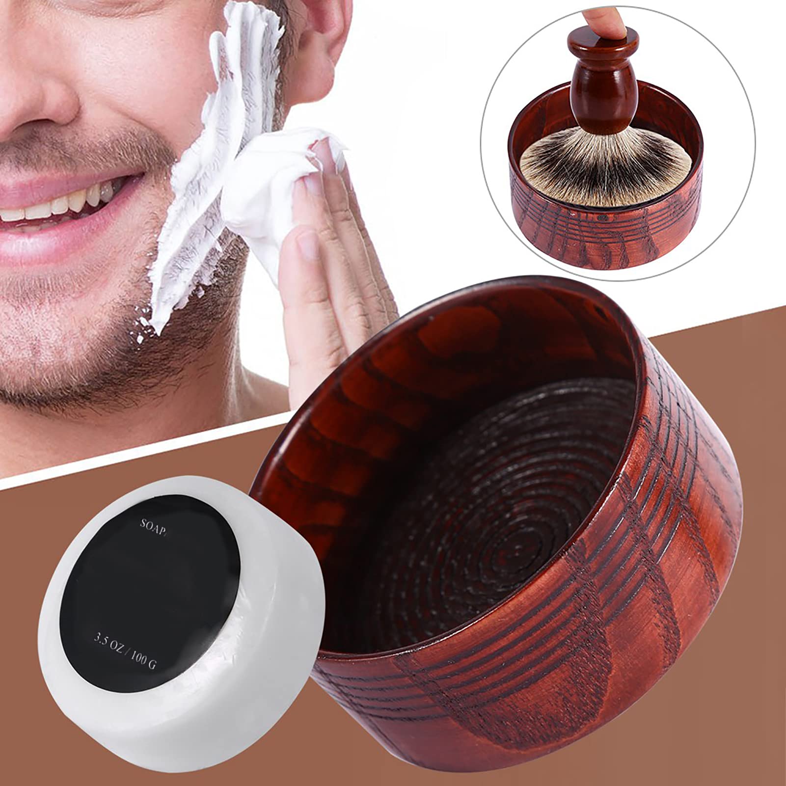 Soap Bowl Beard Shaving Bowl Soap Bowl Cream Wet Lathering Cup Justice Company Lather Brush Round Tool Cup Shaver Razor Cleansing Foam Tool For Man