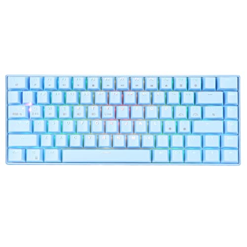 BTIHCEUOT Gaming Keyboard 82 Keys Wireless 2.4G 1800mAh Battery Ergonomic Design Mechanical Keyboard for Laptop Desktop Computer