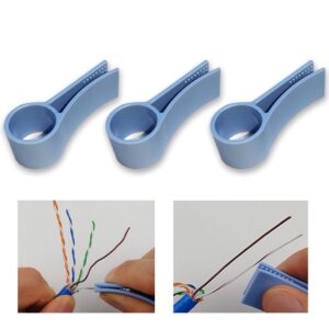 network cable untwist tool, engineer wire straightener for cat5/cat5e/cat6/cat7 wires pair separator tools quickly & easily untwists (3)