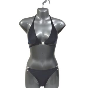 DisplayTown Silver Female Mannequin Hip Long Body Torso Dress Form & Hanging Hook, S-M Sizes