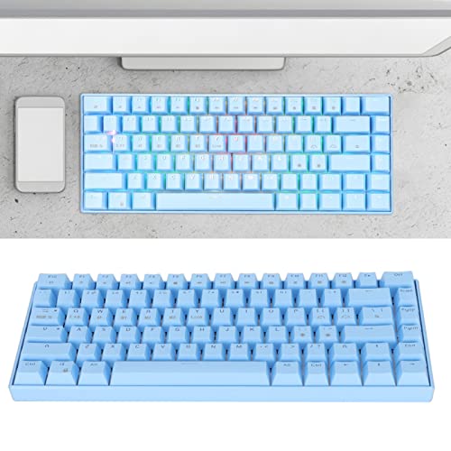 BTIHCEUOT Gaming Keyboard 82 Keys Wireless 2.4G 1800mAh Battery Ergonomic Design Mechanical Keyboard for Laptop Desktop Computer