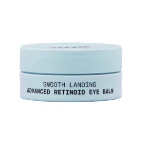 versed smooth landing advanced retinoid eye balm - anti-aging eye cream with granactive retinoid for crow's feet, under eye bags & dark circles - nightly moisturizing eye firming cream (0.42 oz)