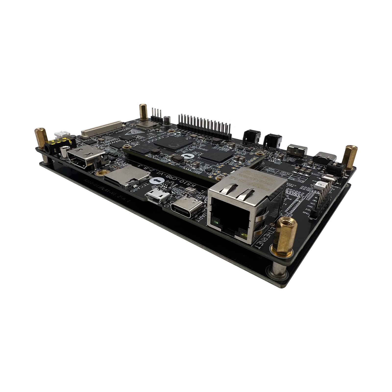 Kendryte K510 CRB-KIT Developer Kit Based on Dual-core 64-bit RISC-V AI SoC Chip 512M LPDDR3+16GB eMMC 5.1 Storage Support Linux System for AI Deep Learning