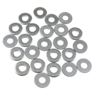 flat washer luorng 24pcs m6 16mm outer diameter 304 stainless steel flat washer adjustment hardware fitting accessories metal plain gasket for bolts & screws