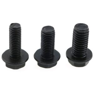 Reverse Thread Screws LUORNG 3PCS Black Metal 6mm 7mm 8mm Thread Reverse Screws for Makita 110/4100NB/NH DCA FF-110 Cutting Machine Left Hand Allen Screw