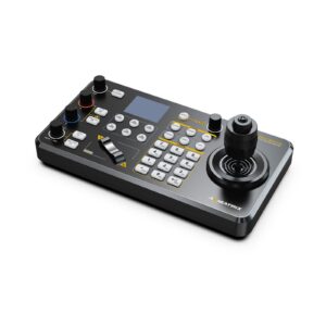 avmatrix pkc3000 ptz camera controller ip serial ptz keyboard with 4d joystick ip, rs422 rs485 rs232 interface lcd screen poe supported for church conference live streaming