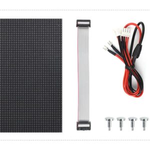 Coolwell RGB Full-Color LED Matrix Panel for Raspberry Pi and Ardui, 3mm Pitch, 64×64, 4096 Individual RGB LEDs, Brightness Adjustable