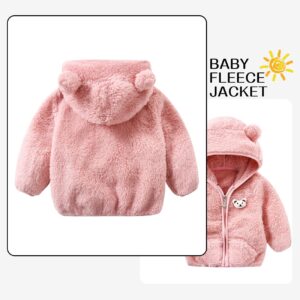 Tumaron Newborn Baby Girls Fleece Jacket Winter Clothes Coat Infant Sweater 9-12 Months