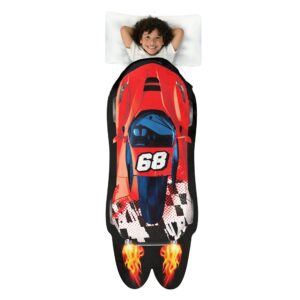 blankie tails - photo realistic race car blanket - machine washable wearable car sleeping bag blanket bedding - great for gifts, sleepovers girls and boys pajamas or daily use of kids and toddlers