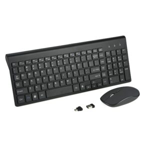 fonicer wireless keyboard and mouse combo with usb c & usb a receiver-full size type c keyboard and mouse compatible