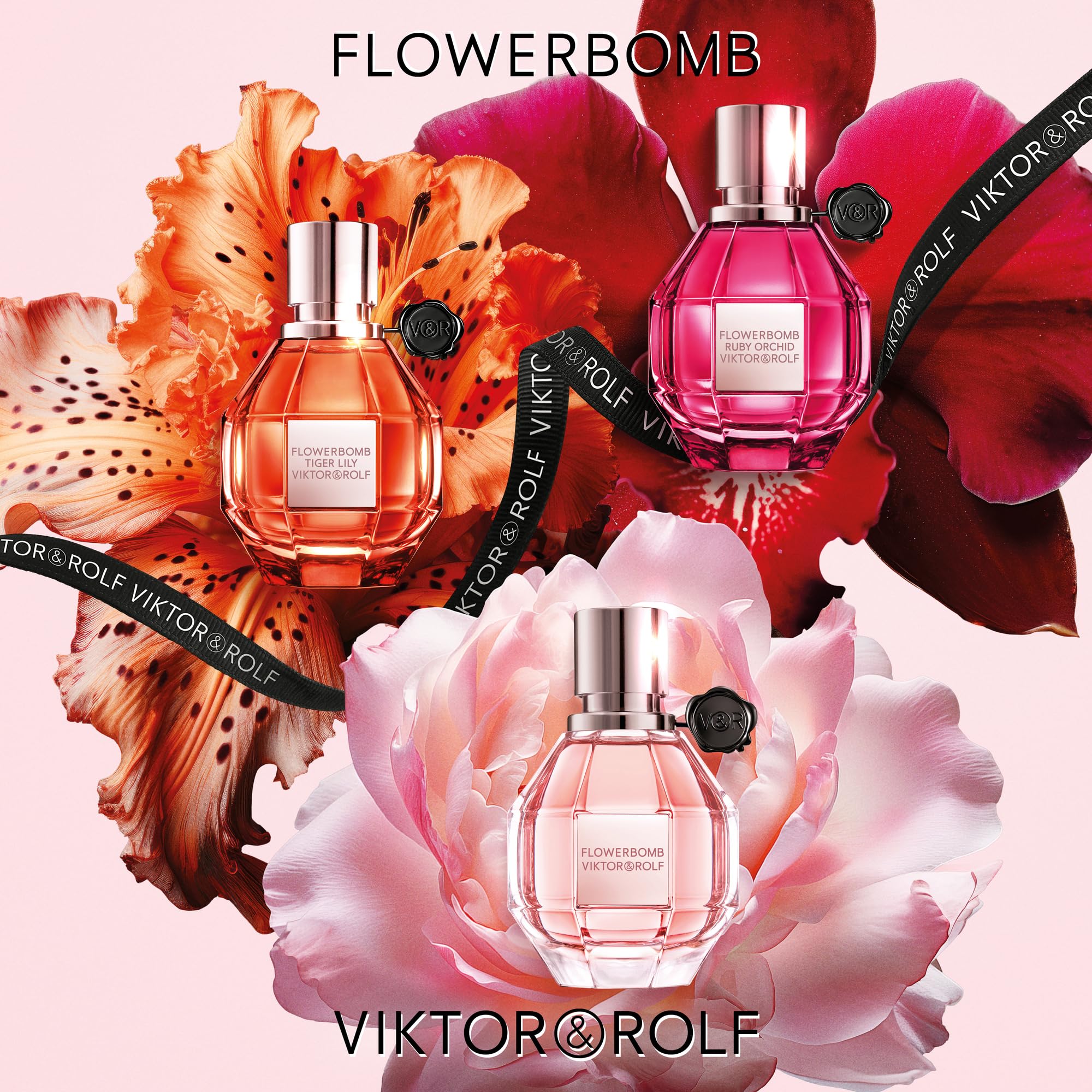 Viktor&Rolf - Flowerbomb Ruby Orchid Eau de Parfum - Women's Perfume - Floral & Fruity - With Notes of Vanilla & Peach - 1 Fl Oz