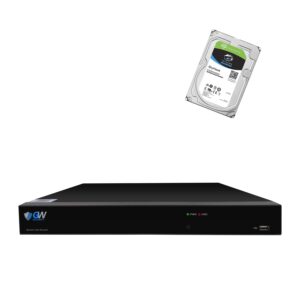 8 channel 4k 8mp nvr video recorder alone with pre-installed 2tb hard drive