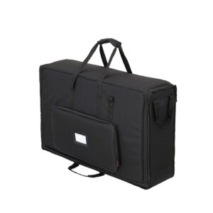 1st place products foldable padded nylon tote carrying case -transport lcd screens, computers, monitors & tvs between 27" - 32" - water resistant - shoulder strap & handle options - premium quality