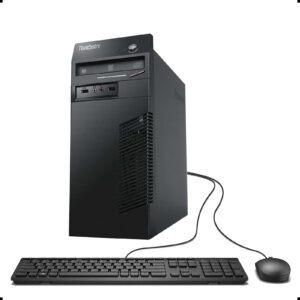 desktop pc computer tower lenovo thinkcentre m72e, intel quad core i5-3550 3.7ghz, 4g ddr3, 500g, dvd, wifi, bt, vga, dp, windows 10 pro 64 bit-multi-language supports english/spanish/french (renewed)