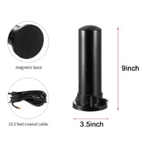 8dBi Strengthen Magnet Base SMA Male/Dual TS9 Cellular Antenna for Netgear Nighthawk M1 MR1100 Verizon Jetpack 8800L Mobile Hotpots Router MiFi AT&T T-Mobile Sprint Mobile Hotspot 4G LTE Router