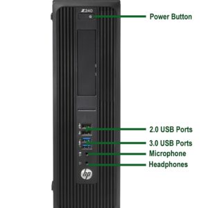 HP Z240 SFF Computer Premium Workstation Desktop PC, Intel Core i7-6700 3.40GHz Processor, | 16GB Ram, 2TB SSD | WiFi & Bluetooth, HDMI, Windows 10 Pro (Renewed)