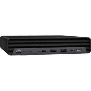 HP Pro Mini 400 G9 Desktop Computer - Intel Core i5 12th Gen i5-12500T Hexa-core (6 Core) 2 GHz - 8 GB RAM DDR4 SDRAM - 256 GB M.2 PCI Express NVMe 4.0 x4 SSD - Mini PC - Black