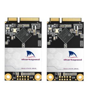 msata ssd 128gb sharkspeed plus internal mini sata ssd drive 3d nand solid state drive for mini pc notebooks tablets pc[msata 128gb(2packs)]