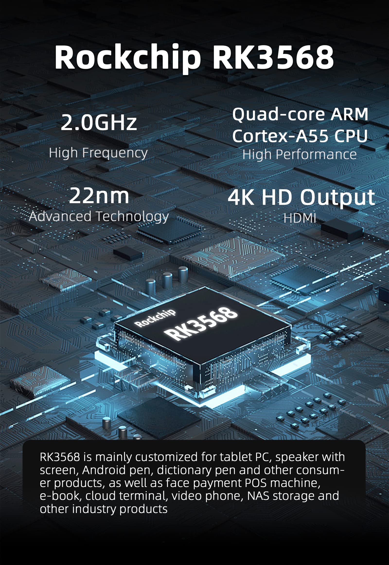 Banana Pi R2 Pro Smart WiFi Router Quad-core Cortex-A55 2GHz Dual Band Wireless Router Rockchip RK3568 with 2GB LPDDR4 +16GB eMMC Storage Support OpenWRT for NAS VPN Server