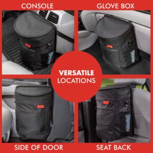 Lusso Gear "Toddler Travel Time Bundle - Gray - Kids Travel Tray, Back Seat Organizer, Car Seat Organizer, Car Trash Can