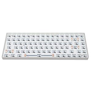 yunseity diy mechanical keyboard kit, 84 keys custom rgb hot swap keyboard wired gaming keyboard with keycap puller and usb cable support 5 pin shaft 3 pin shaft(silver white)