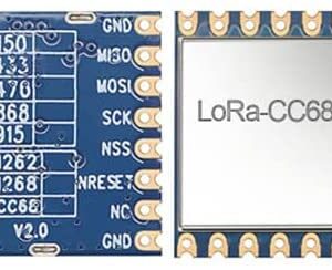 Lubeby Smart LoRa Module 16 * 16mm, Low Cost SPI Port LLCC68 Based LoRa Module 868MHZ LoRa-CC68 & LoRa-CC68-TCXO Compatible with RFM95W (LoRa-CC68-868 x 5 pcs)