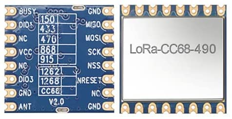 Lubeby Smart LoRa Module 16 * 16mm, Low Cost SPI Port LLCC68 Based LoRa Module 868MHZ LoRa-CC68 & LoRa-CC68-TCXO Compatible with RFM95W (LoRa-CC68-868 x 5 pcs)