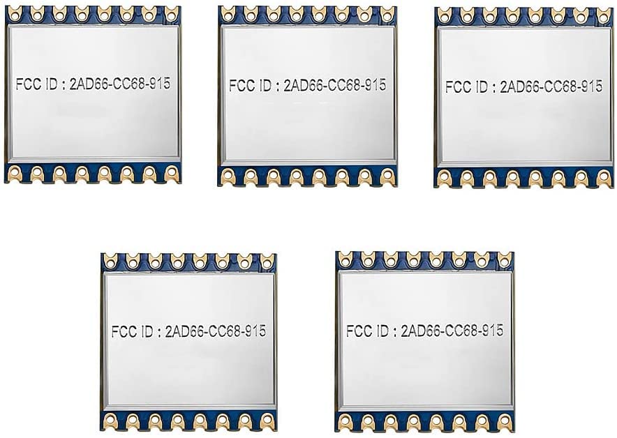 Lubeby Smart LoRa Module 16 * 16mm, Low Cost SPI Port LLCC68 Based LoRa Module 868MHZ LoRa-CC68 & LoRa-CC68-TCXO Compatible with RFM95W (LoRa-CC68-868 x 5 pcs)