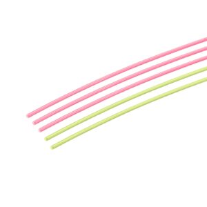 meccanixity fiber optic rods pmma 0.5mmx20cm for sight filament red, green, 1 set pack of 5