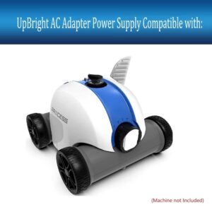 UpBright 12.6V 2-Prong AC/DC Adapter Compatible with Paxcess HJ1103 HJ1103J Cordless 5000 Automatic Robotic Pool Vacuum Cleaner 5000mAh Lithium Ion Battery XSG1261800 HT-A07-12620WB 1.8A Power Supply