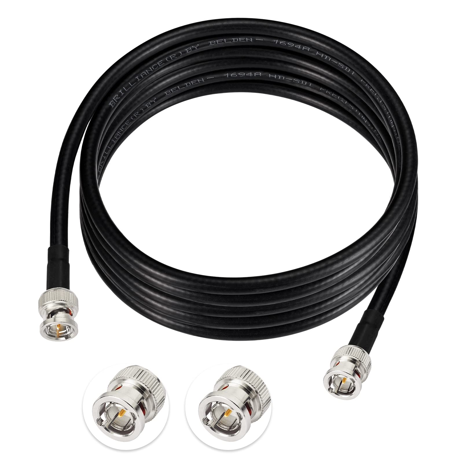 Superbat SDI Cable BNC Cable 3G/6G/12G Belden 1694A Cable 10ft Supports HD-SDI/3G-SDI/6G-SDI/4K Video Security Camera CCTV Systems, SDI Precision Video Cable