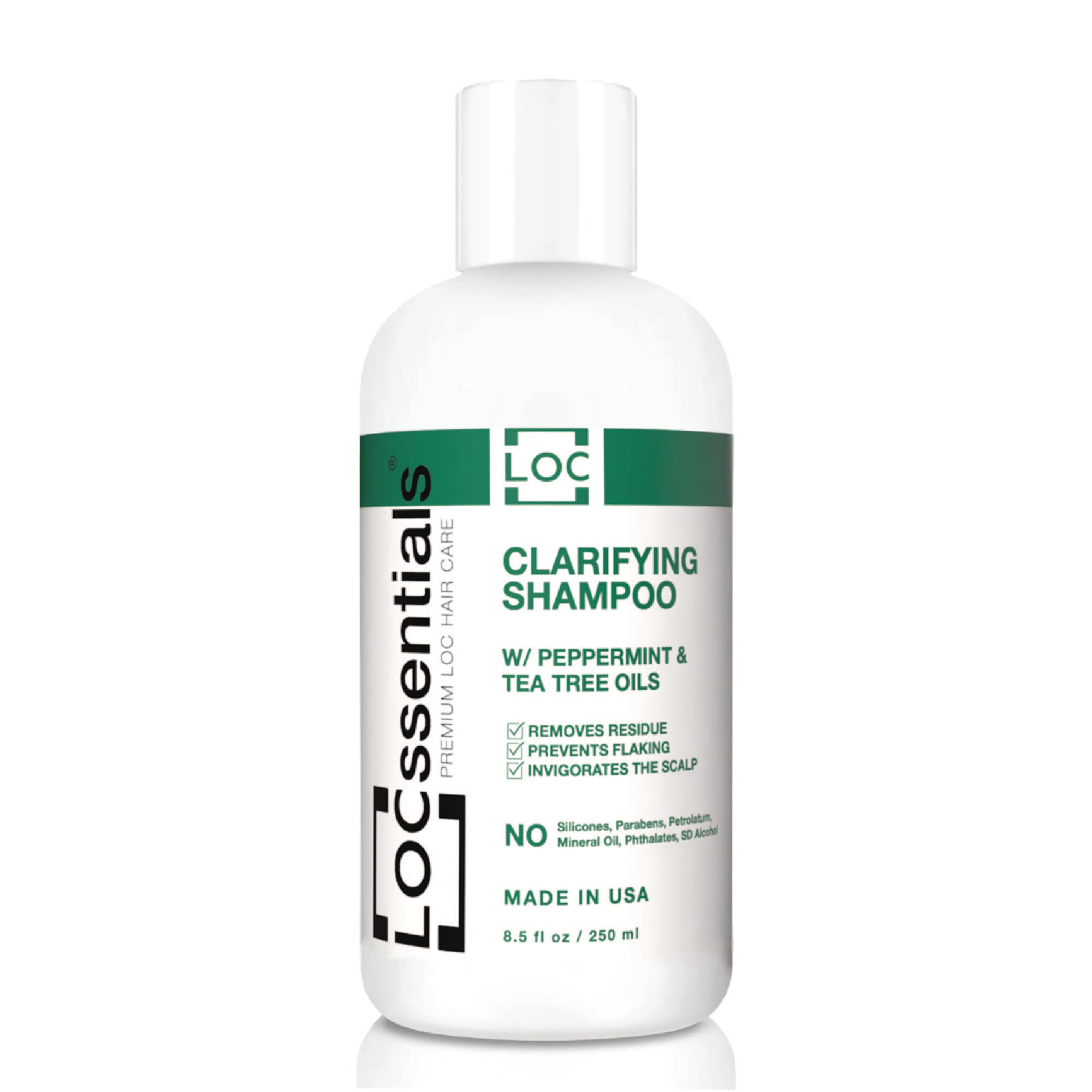 LOCssentials Clarifying Shampoo for Locs – Professional Loc Shampoo for Dreads, Twists, Braids, Interlocks, Microlocs, Faux Locs Crochet Hair – Dreadlock Shampoo with Peppermint and Tea Tree Oils