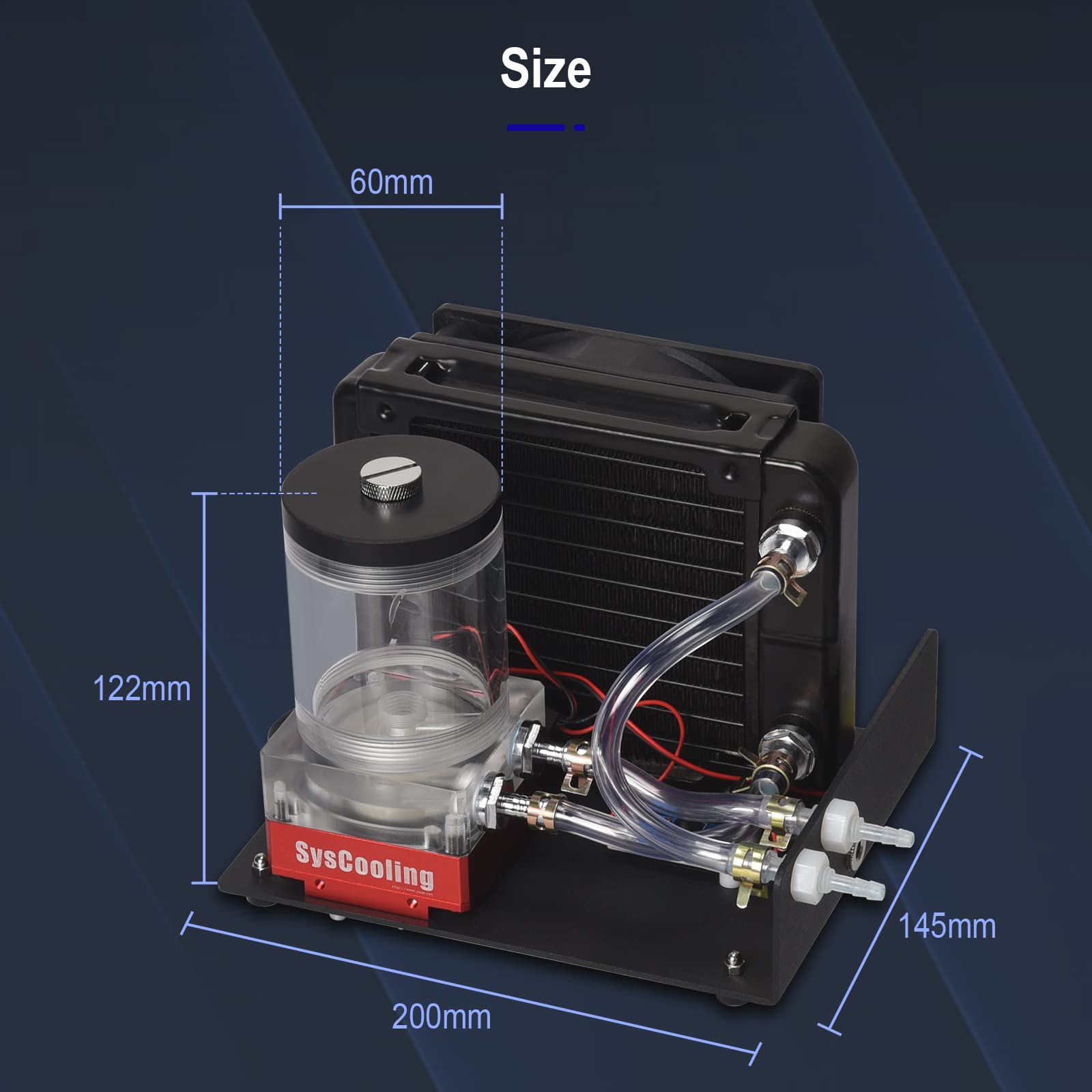 BIQU Water Cooling Kit for 3D Printers Water Cooler for BIQU H2O and Other High Temperature Printing Extruder