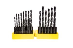 general tools black surface finishing hss drill bit set #ws-0701, 21-piece set from 1/16" to 3/8" bits with case