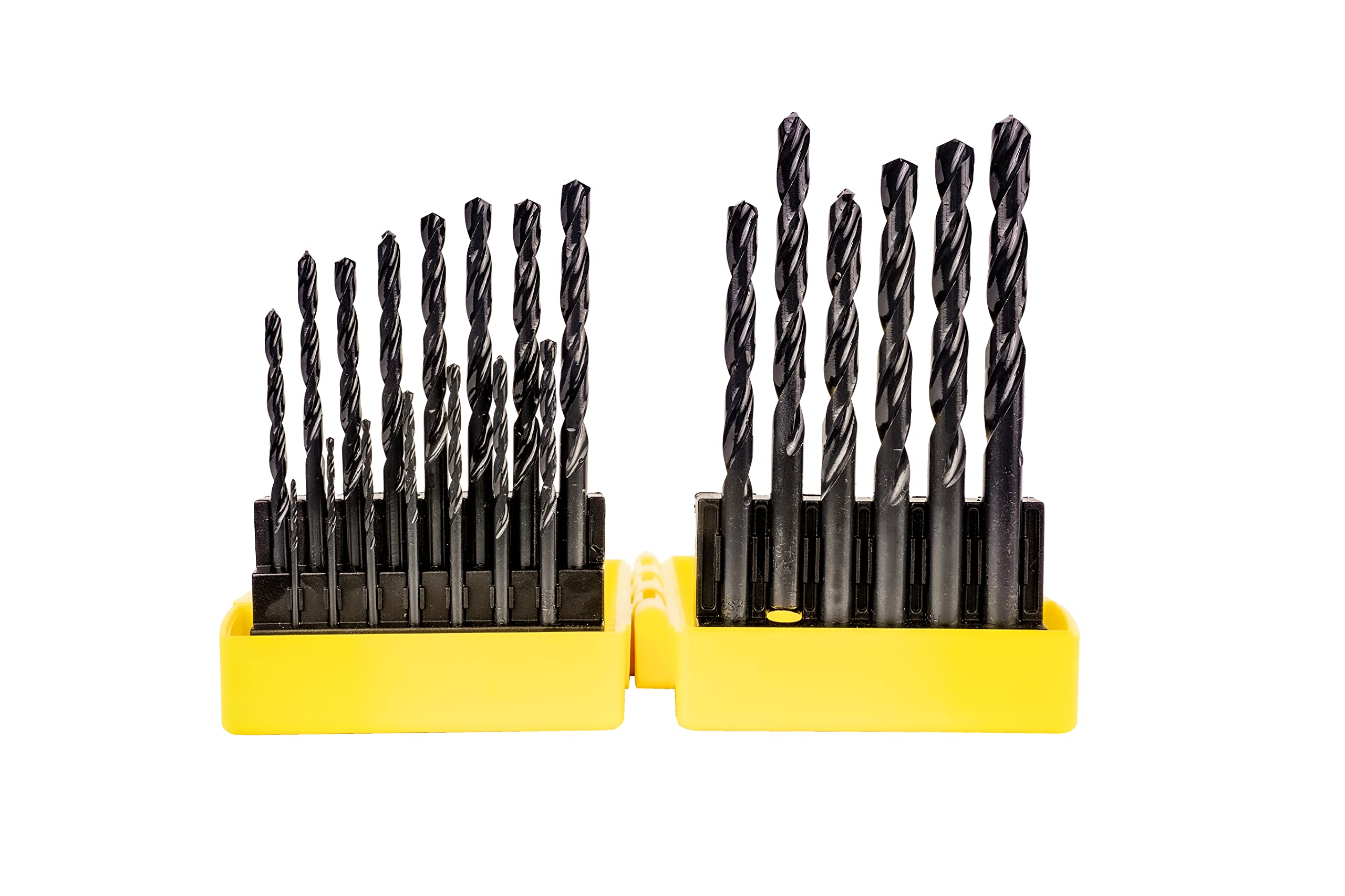 General Tools Black Surface Finishing HSS Drill Bit Set #WS-0701, 21-Piece Set from 1/16" to 3/8" Bits with Case