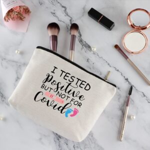 Pregnancy Announcements Zipper Travel Makeup Bag Pregnancy Gifts for First Time Moms Pregnant Mom Gifts Funny Gifts for Wife for New Mom Gifts First Time Mom Unique Gifts