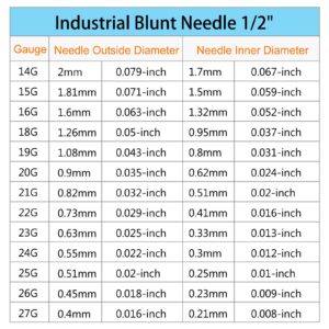 uxcell Industrial Blunt Tip Dispensing Needle with Luer Lock for Liquid Glue Gun, 26G 1/2", 20 Pcs (Light Brown)