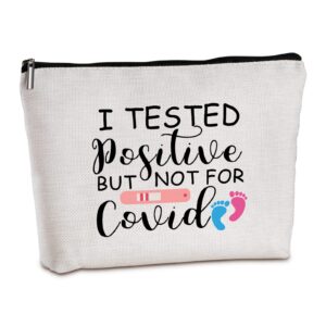 pregnancy announcements zipper travel makeup bag pregnancy gifts for first time moms pregnant mom gifts funny gifts for wife for new mom gifts first time mom unique gifts