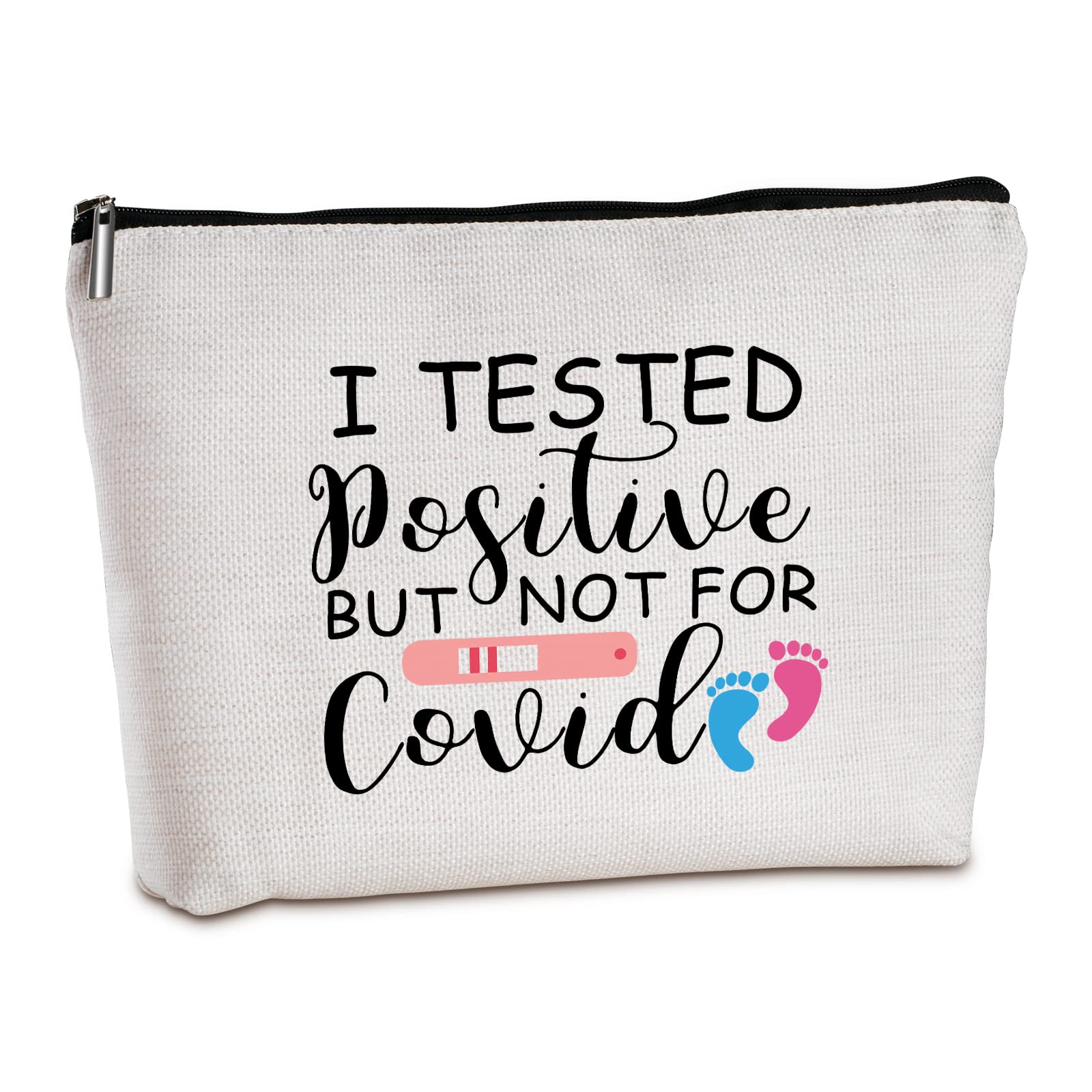 Pregnancy Announcements Zipper Travel Makeup Bag Pregnancy Gifts for First Time Moms Pregnant Mom Gifts Funny Gifts for Wife for New Mom Gifts First Time Mom Unique Gifts