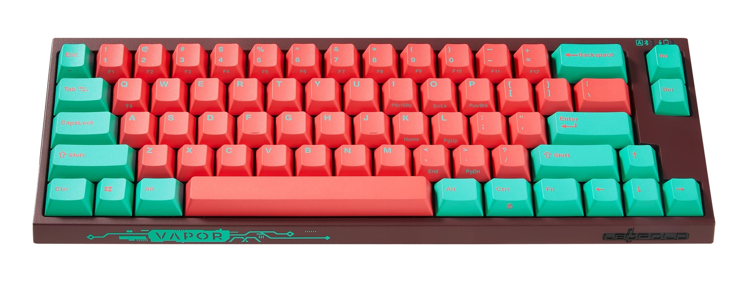 Leopold x MK FC660MBT Vapor 65% Double Shot PBT Wireless/Bluetooth Mechanical Keyboard (Cherry MX Brown)